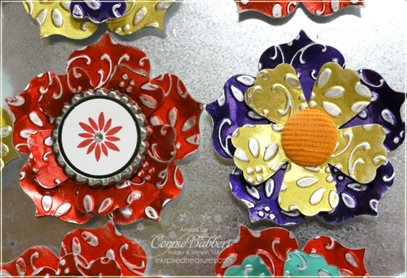 Metal Sheets Flower Magnets - Inkspired Treasures