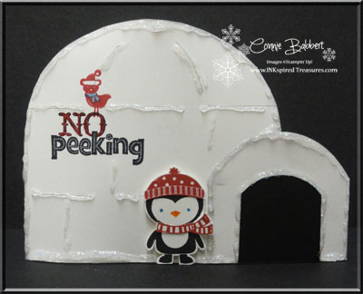 No Peeking Igloo card - Inkspired Treasures